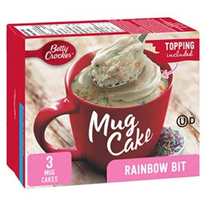 betty crocker mug cake rainbow vanilla frosting, 294g {imported from canada}