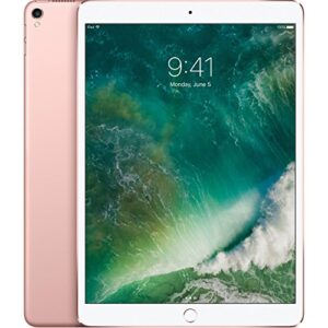 apple ipad pro 10.5in (2017) 256gb, wi-fi - rose gold (renewed)