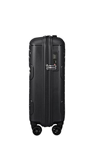 American Tourister Hand Luggage, Black (Black), Spinner S (55 cm-35 L)