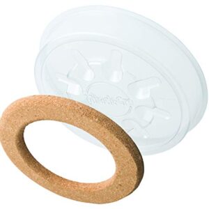 Miracle-Gro SMGCKV08 8" Hybrid Cork/Plastic Saucer, No Size, Clear