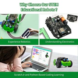 Robobloq Q-Scout STEM Projects for Kids Ages 8-12, Coding Robot, Learn Robotics, Electronics and Programming Based on Scratch, Arduino and Python, Learning & Education Toys, Gifts for Boys and Girls