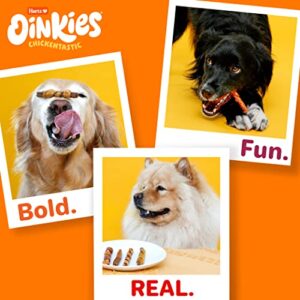 Hartz Oinkies Rawhide-Free Tender Treats Wrapped with Chicken Dog Treats Chews, 18 Count, Highly Digestible, No Artificial Flavors, Perfect for Smaller and Senior Dogs