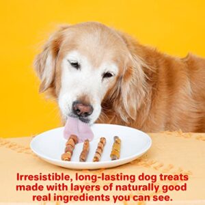 Hartz Oinkies Rawhide-Free Tender Treats Wrapped with Chicken Dog Treats Chews, 18 Count, Highly Digestible, No Artificial Flavors, Perfect for Smaller and Senior Dogs