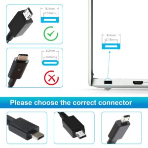 Laptop Charger for Asus Vivobook e200 e202 e202s e202sa e205sa e200h e200ha f205ta eeebook x205 x205t x205ta chromebook c201 c201pc c201pa 201pa 33w 19v 1.75a