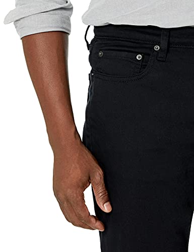 Amazon Essentials Men's Athletic-Fit Stretch Jean, Black, 42W x 30L