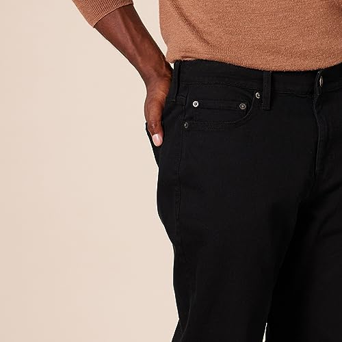 Amazon Essentials Men's Slim-Fit Stretch Jean, Black, 32W x 32L