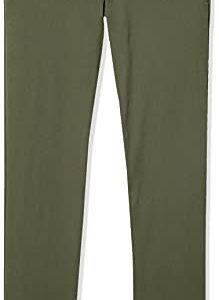 Amazon Essentials Men's Slim-Fit Casual Stretch Khaki Pant, Olive, 38W x 34L