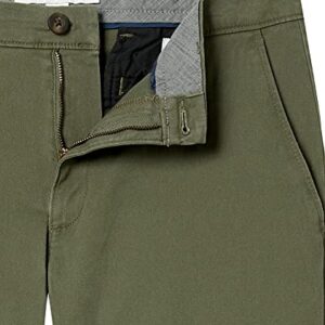 Amazon Essentials Men's Slim-Fit Casual Stretch Khaki Pant, Olive, 38W x 34L