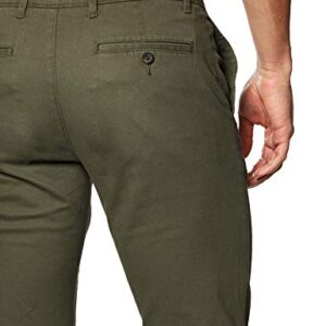 Amazon Essentials Men's Slim-Fit Casual Stretch Khaki Pant, Olive, 38W x 34L