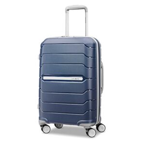 samsonite freeform hardside expandable with double spinner wheels, carry-on 21-inch, navy