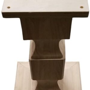 BingLTD - 28" Tall Unfinished Chelsea Square Pedestal Table Base (WH-Chelsea28-UNF)