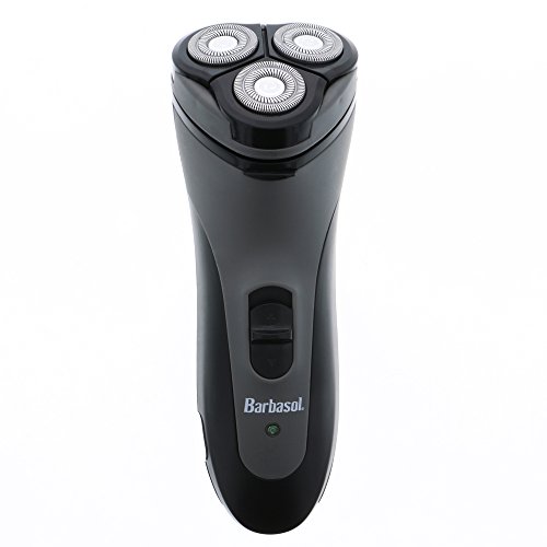 Xtreme Digital Lifestyle Accessories Barbasol Rechargeable Electric Rotary Shaver with Stainless Steel Blades and Pop Up Trimmer