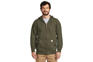 carharttmensloose fit midweight full-zip sweatshirtmosslarge