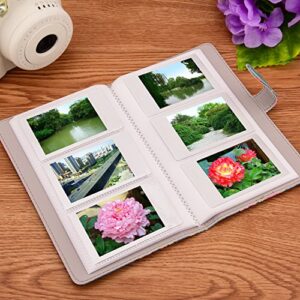 Sunmns Flower Wallet PU Leather Photo Album Compatible with Fujifilm Instax Mini 12 11 9 8 90 26 7s Instant Camera Film, Polaroid Snap Zip Z2300 PIC-300 Film (Retro Floral)