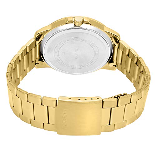 Casio MTP-VD01G-9EV Men's Enticer Gold Tone Stainless Steel Gold Dial Casual Analog Sporty Watch