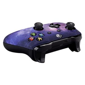 eXtremeRate Nebula Galaxy Pattened Soft Touch Front Housing Shell Faceplate Cover for Xbox One S & Xbox One X Controller Model 1708 - Controller NOT Included