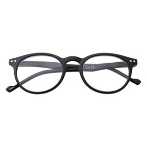 wise eyewear high magnification power strong reading glasses readers +4.00 to +6.00 (black, 4.50)