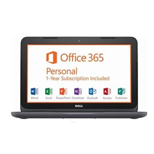 2018 newest dell premium 11.6" laptop pc, 7th gen amd a6-9220e up to 2.4ghz, 4gb ram, 32gb flash storage, hdmi, wifi, bluetooth, maxxaudio pro, windows 10, 1 year office 365 personal subscription