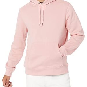 Amazon Essentials Men's Hooded Fleece Sweatshirt (Available in Big & Tall), Pink, Large