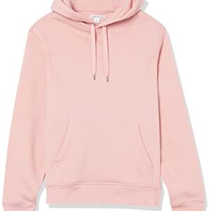 Amazon Essentials Men's Hooded Fleece Sweatshirt (Available in Big & Tall), Pink, Large