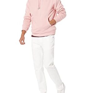 Amazon Essentials Men's Hooded Fleece Sweatshirt (Available in Big & Tall), Pink, Large