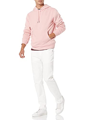 Amazon Essentials Men's Hooded Fleece Sweatshirt (Available in Big & Tall), Pink, Large