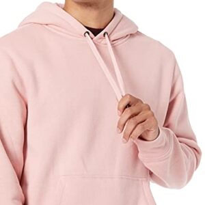 Amazon Essentials Men's Hooded Fleece Sweatshirt (Available in Big & Tall), Pink, Large