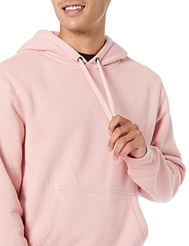 Amazon Essentials Men's Hooded Fleece Sweatshirt (Available in Big & Tall), Pink, Large