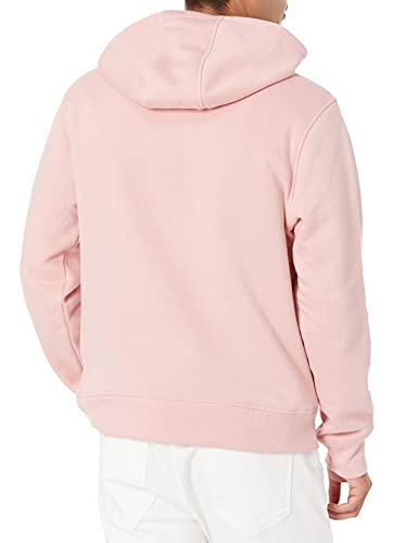 Amazon Essentials Men's Hooded Fleece Sweatshirt (Available in Big & Tall), Pink, Large