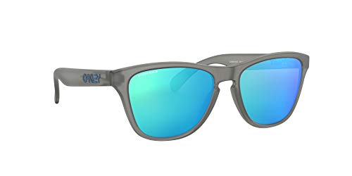 Oakley Youth OJ9006 Frogskins XS Square Sunglasses, Matte Grey Ink/Prizm Sapphire, 53 mm