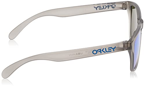 Oakley Youth OJ9006 Frogskins XS Square Sunglasses, Matte Grey Ink/Prizm Sapphire, 53 mm