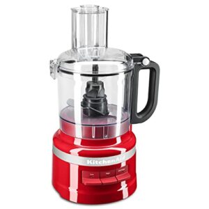 kitchenaid kfp0718er 7-cup food processor chop, puree, shred and slice - empire red