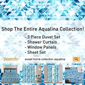 1500 Supreme Collection Extra Soft Aqualina Geometric Aztec Pattern Sheet Set, Queen - Luxury Bed Sheets Set with Deep Pocket Wrinkle Free Bedding, Trending Printed Pattern, Queen