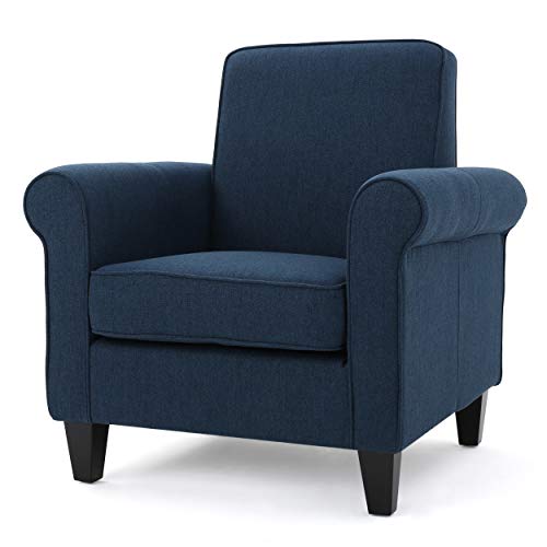 Christopher Knight Home Freemont Fabric Club Chair, Dark Blue Dimensions: 30.75”D x 28.75”W x 33.00”H