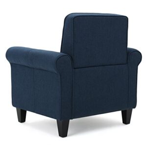 Christopher Knight Home Freemont Fabric Club Chair, Dark Blue Dimensions: 30.75”D x 28.75”W x 33.00”H