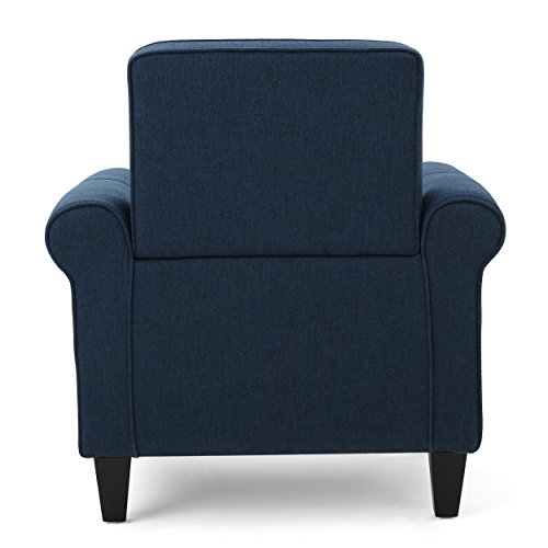 Christopher Knight Home Freemont Fabric Club Chair, Dark Blue Dimensions: 30.75”D x 28.75”W x 33.00”H