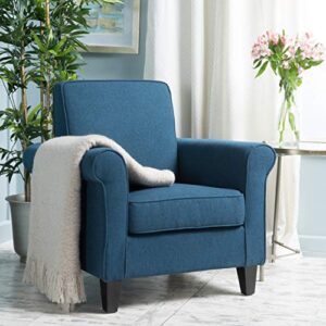 Christopher Knight Home Freemont Fabric Club Chair, Dark Blue Dimensions: 30.75”D x 28.75”W x 33.00”H