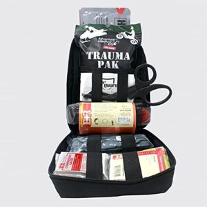 MediTac Premium IFAK Kit - Feat. Trauma Pak, CAT Tourniquet, HyFin Vent Chest Seal, Israeli Bandage - Black