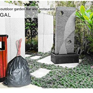 Wuyue Hua 13GAL Drawstring Bin Liner Refuse Sacks Waste Garbage Rubbish Bags White 49.2L 61X71.1CM 18counts