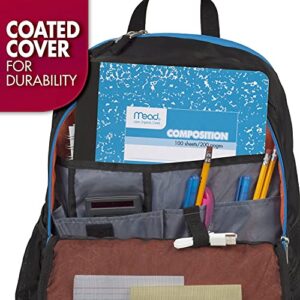 Mead Composition Notebook, Wide Ruled Paper, 9-3/4" x 7-1/2", 100 Sheets, Blue Marble (09918AY7)