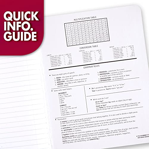 Mead Composition Notebook, Wide Ruled Paper, 9-3/4" x 7-1/2", 100 Sheets, Blue Marble (09918AY7)