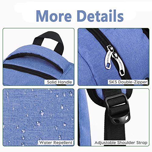 YAMTION School Backpack for Teen Boys,Bookbag for High School College Backpack with USB,Blue