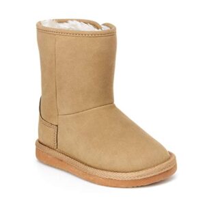 simple joys by carter's unisex kai winter boot, khaki tan, 9 toddler (1-4 years)