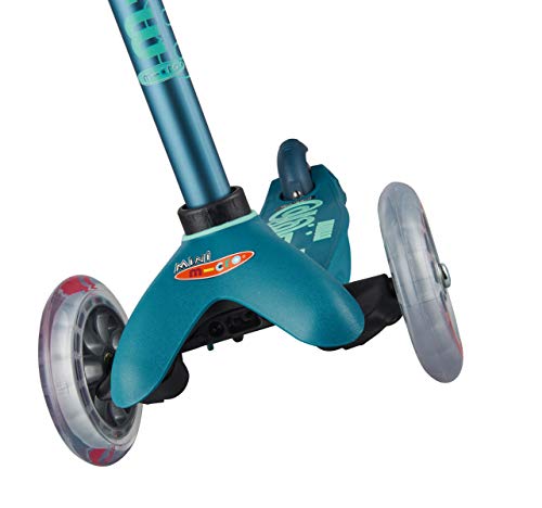 Micro Kickboard - Mini Deluxe 3-Wheeled, Lean-to-Steer, Swiss-Designed Micro Scooter for Kids, Ages 2-5 (Ice Blue)