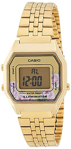 Casio LA680WGA-4C Women's Vintage Gold Tone Alarm Digital Watch