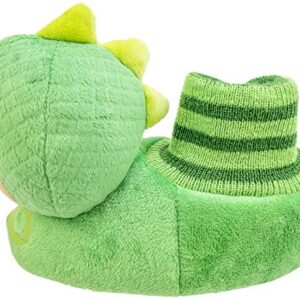 PJ Masks Kids Slipper, Gekko Socktop Slip On,Plush,Green, Toddler size 9/10