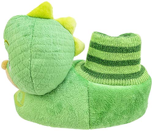 PJ Masks Kids Slipper, Gekko Socktop Slip On,Plush,Green, Toddler size 9/10