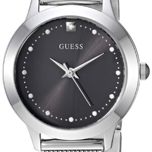 GUESS Women's Quartz Stainless-Steel Strap, Silver, Casual Watch (Model: U1197L1)