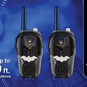 Batman Toy Walkie Talkies for Kids, Static Free Indoor and Outdoor Toys for Boys with Light Up Graphics Designed for Fans of Batman Toys