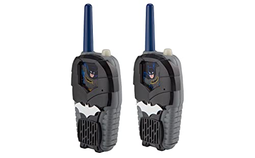 Batman Toy Walkie Talkies for Kids, Static Free Indoor and Outdoor Toys for Boys with Light Up Graphics Designed for Fans of Batman Toys